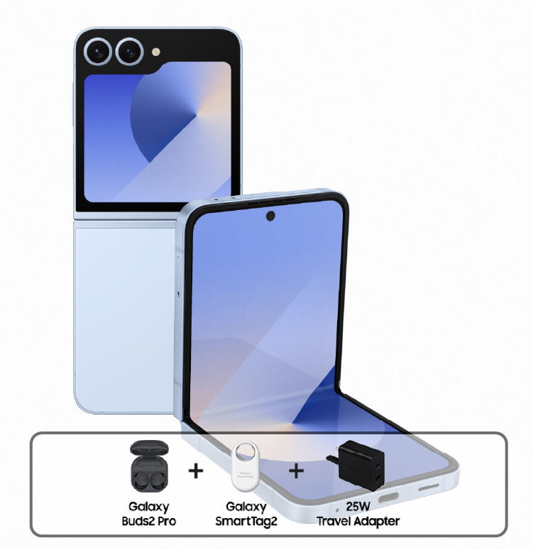 Shop Samsung Galaxy Z Flip6 5G 512GB Smartphone Blue in Qatar | Electronyat