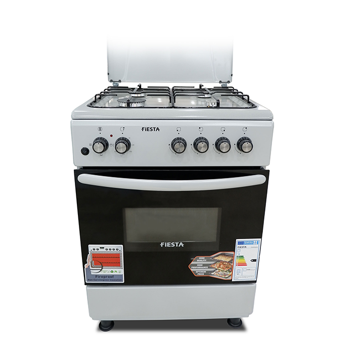 Buy Fiesta Cooker 60 X 60, 4 Gas Burners, FG6403MBZG, Silver Online in ...