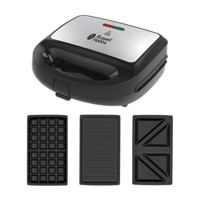 Buy Russell Hobbs 3in1 Sandwich Maker, 3 Removable Plates, Waffle ...