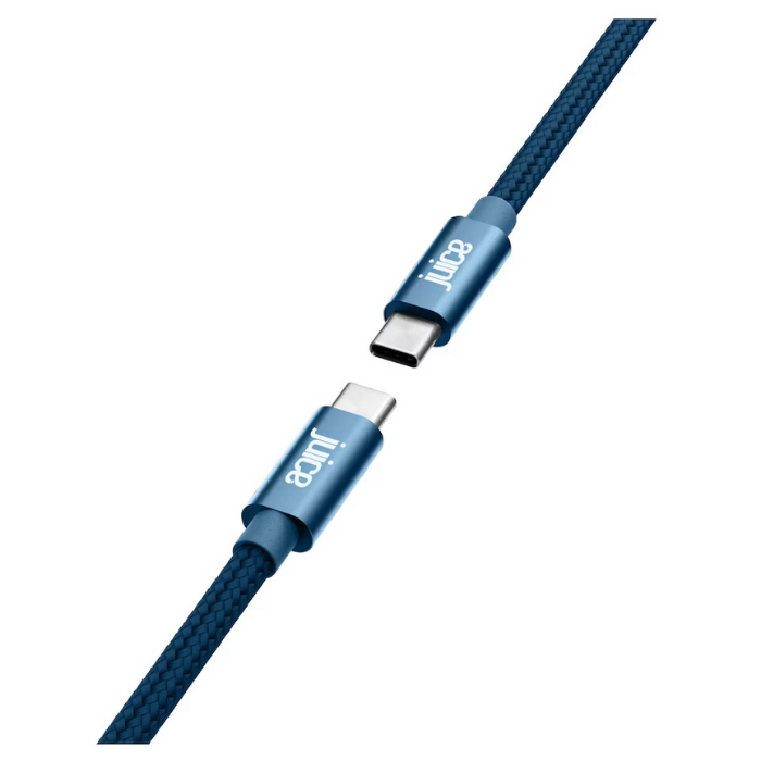 Buy Juice USB Type-C to USB Type-C Braided 2m Charging Cable, Navy ...