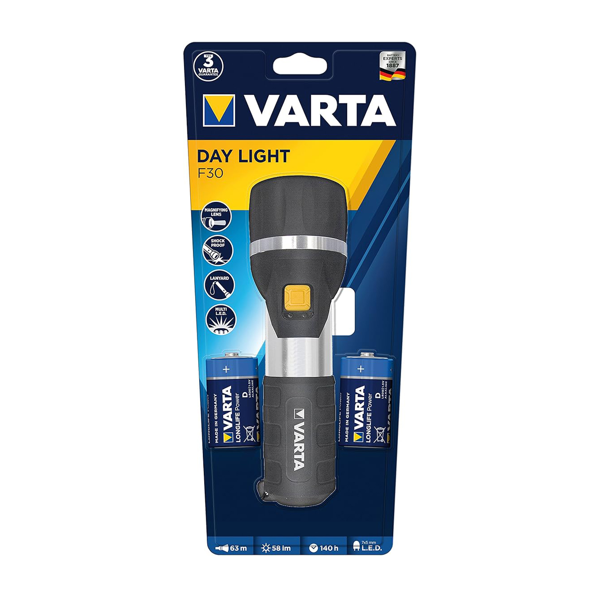 Buy Varta Torch LED Day Light 2D Blibl Varta 17611101421 Online in ...